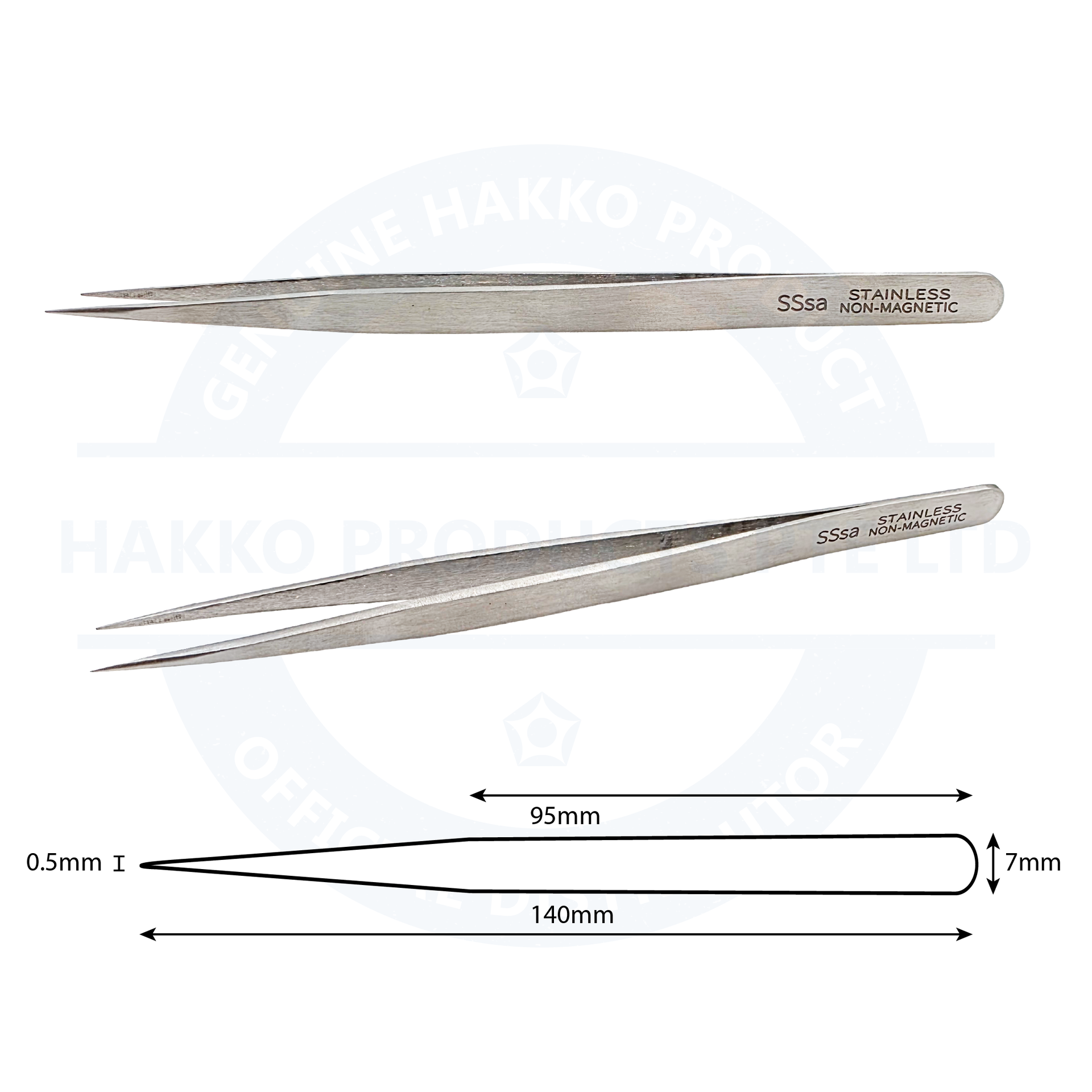 RTS-SSSA Stainless Steel Tweezers – Hakko Products
