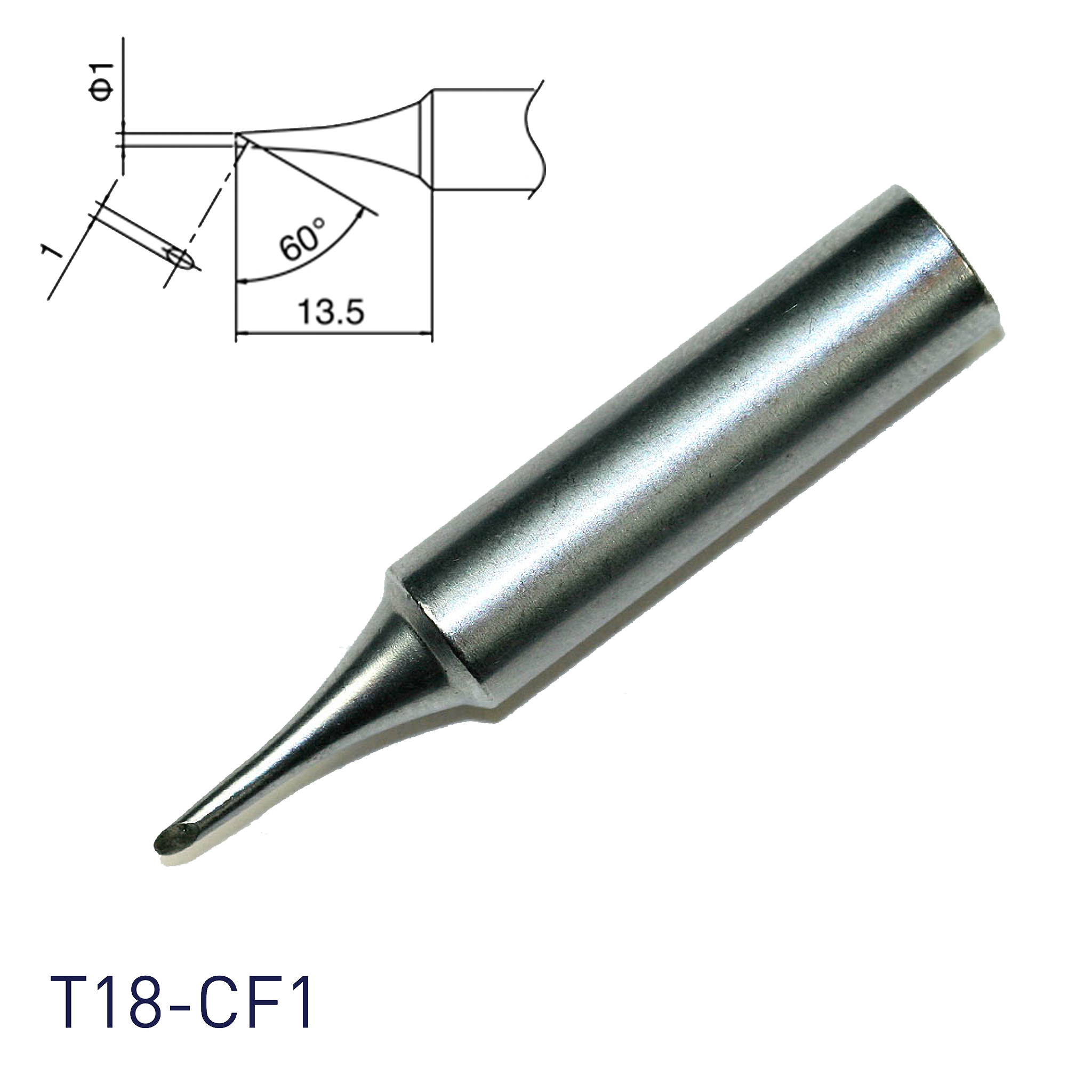Hakko T18-CF1 Shape-1C Soldering Tip – Hakko Products
